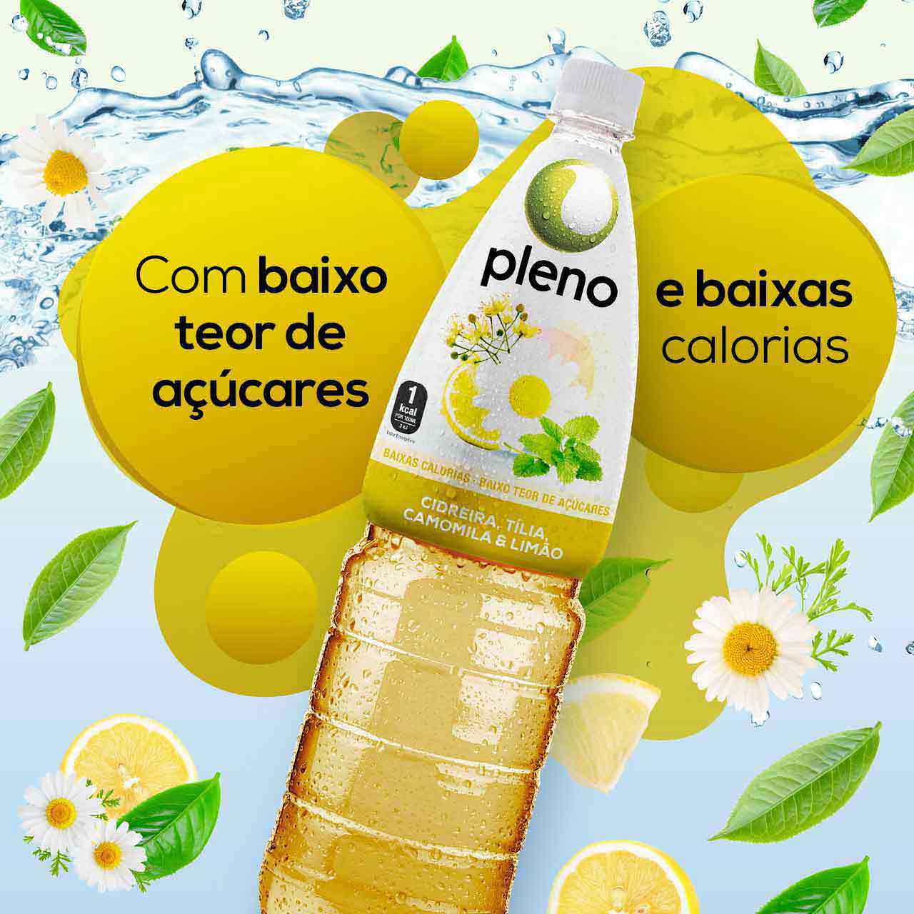 Bebida Pleno Chá De Cidreira Camomila Tilia E Limão 1.5l | Auchan