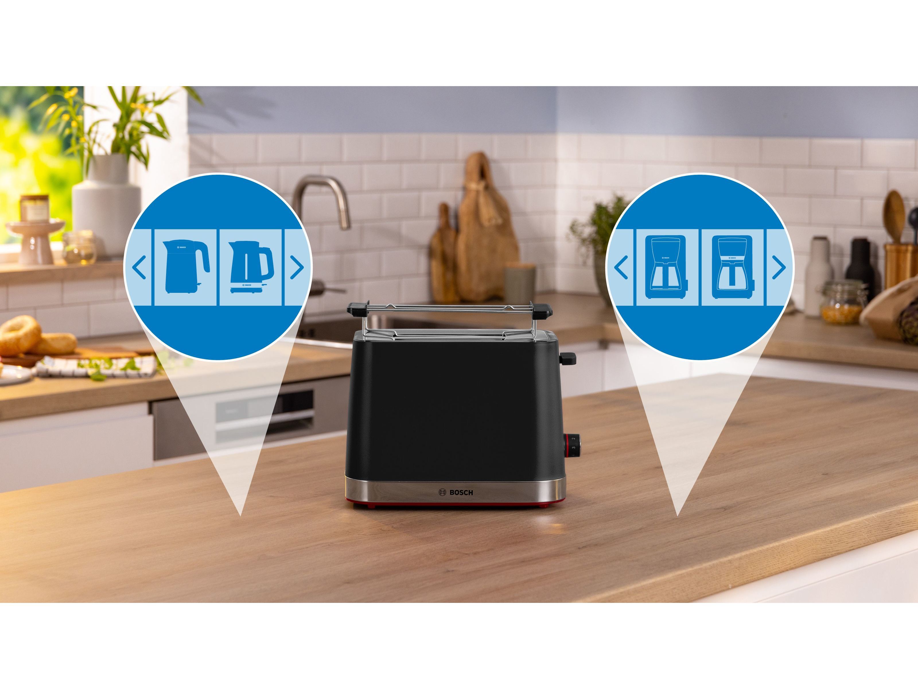 Torradeira 2 Fendas Bosch Tat4m223 Mymoment 950w | Auchan