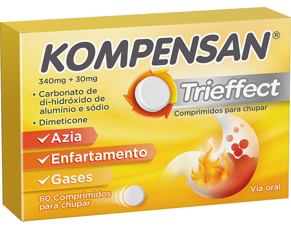 Comprimidos Kompensan Trieffect 340mg+30mg 60un | Auchan