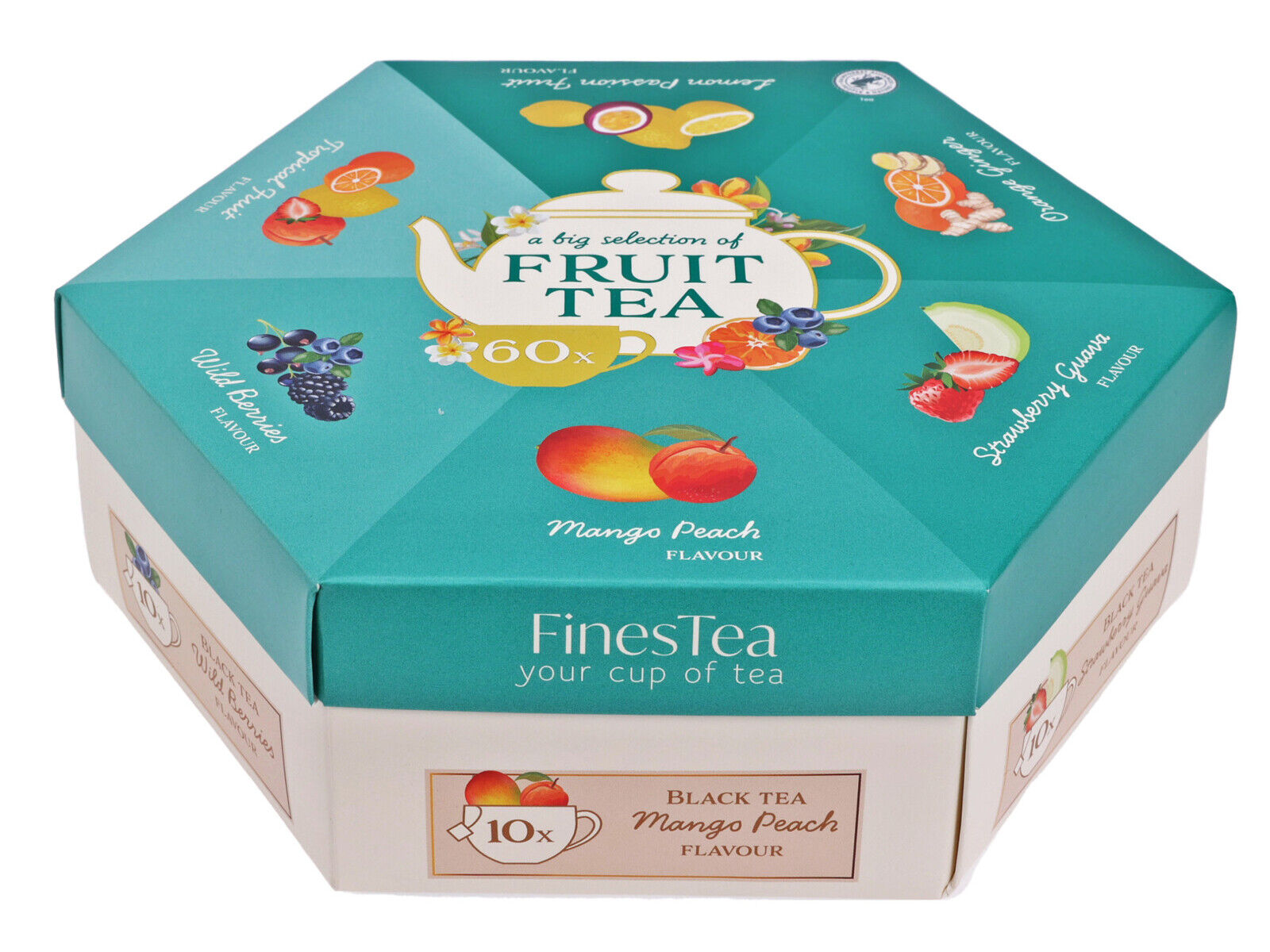 Caixa De Chás Finestea Fruit Tea Selection 60x1.5gr | Auchan