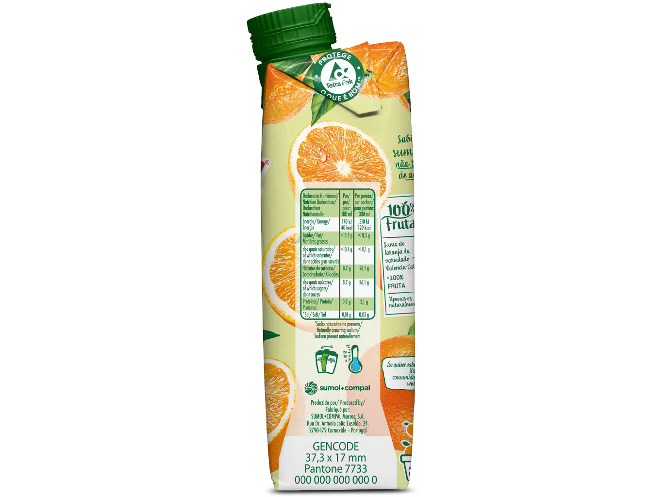 Sumo Compal 100% Laranja 0.30l | Auchan