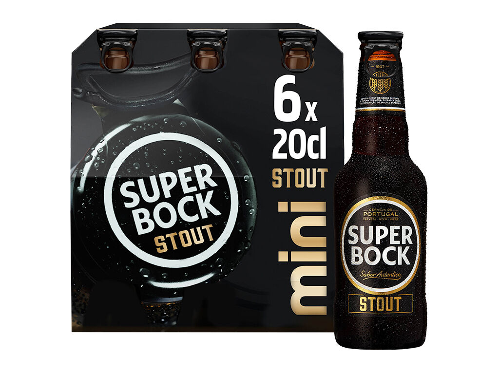 Cerveja Super Bock Stout Preta 6x0.20l | Auchan