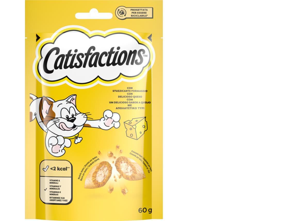 Snacks Para Gato Catisfactions Com Queijo 60g | Auchan