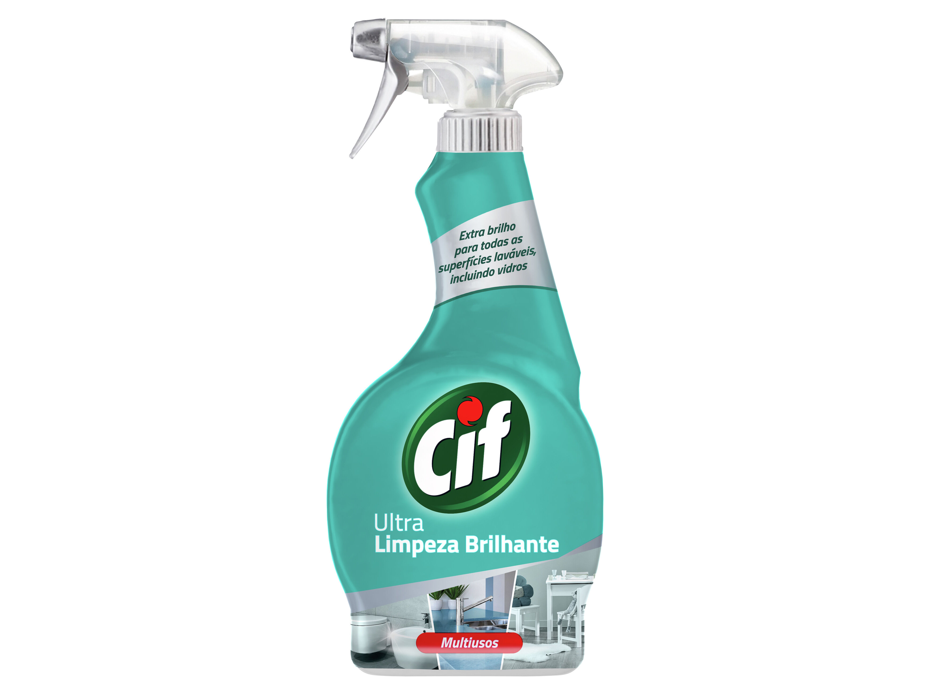 Limpa Multisuperficies Cif Ultra Limpeza Brilhante 500ml | Auchan