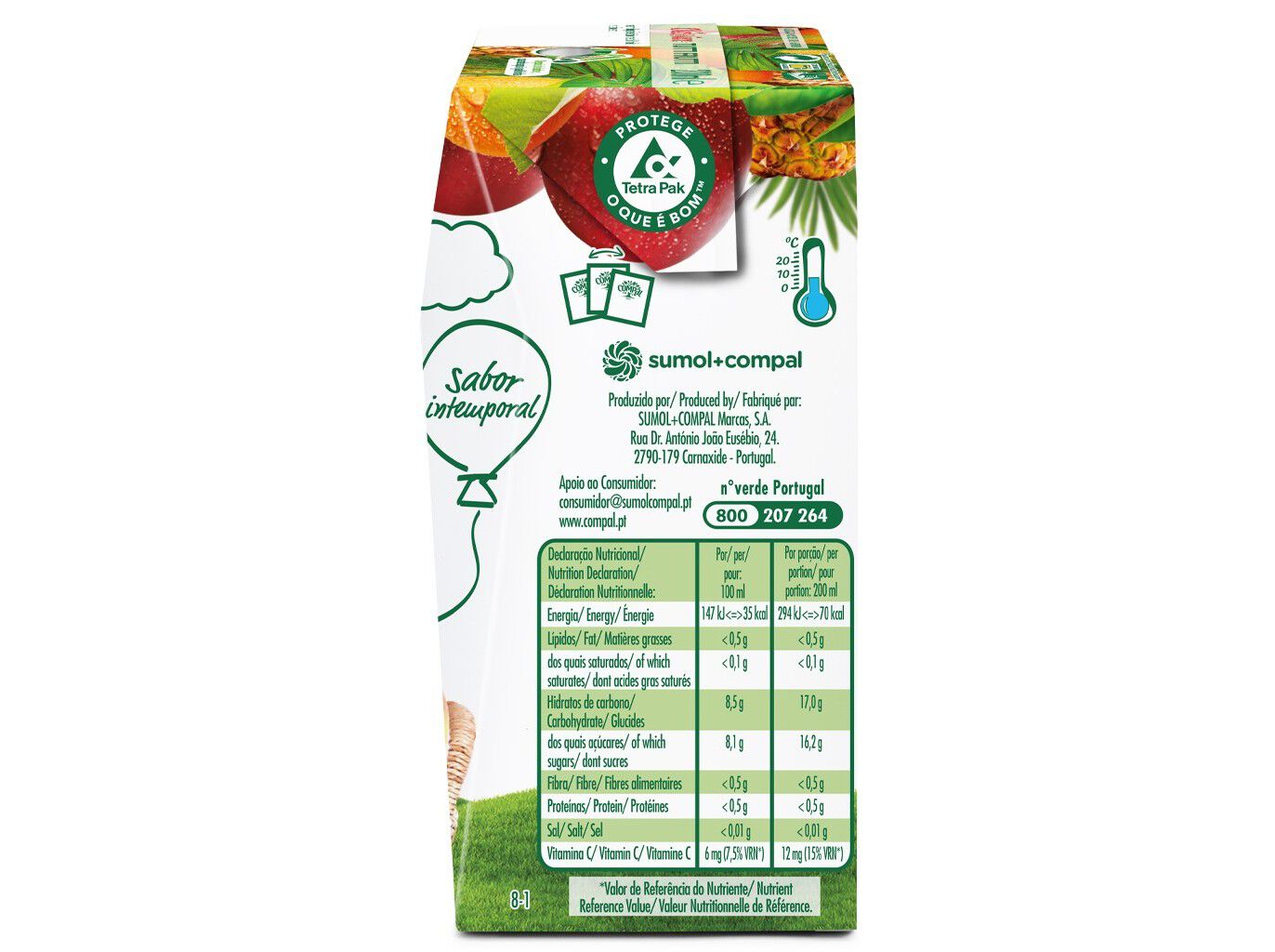 Néctar Compal Clássico Tutti Frutti 3x0.20l | Auchan