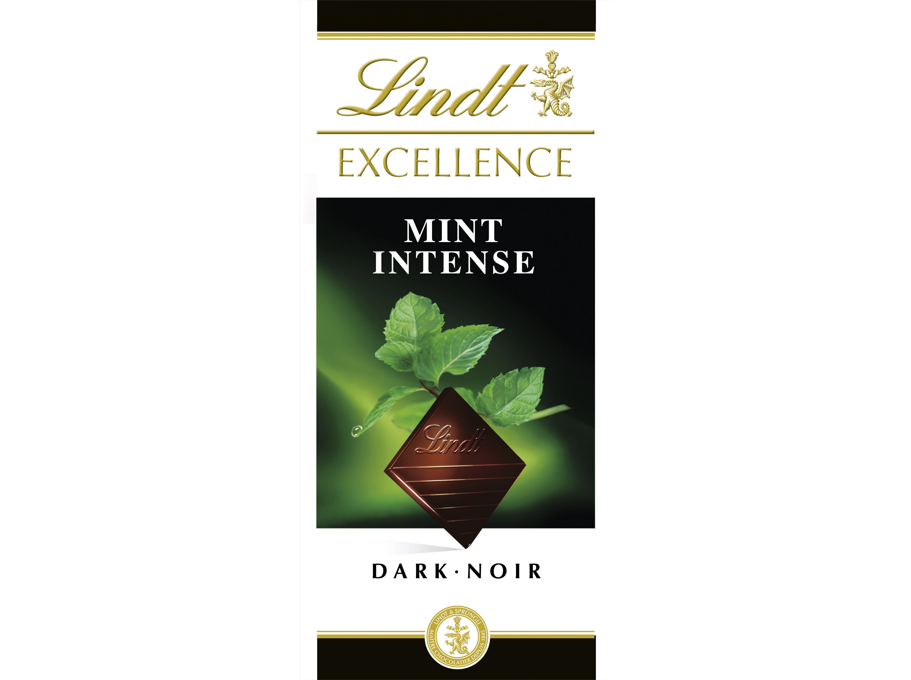 Tablete Lindt Excellence Menta Intensa 100g | Auchan