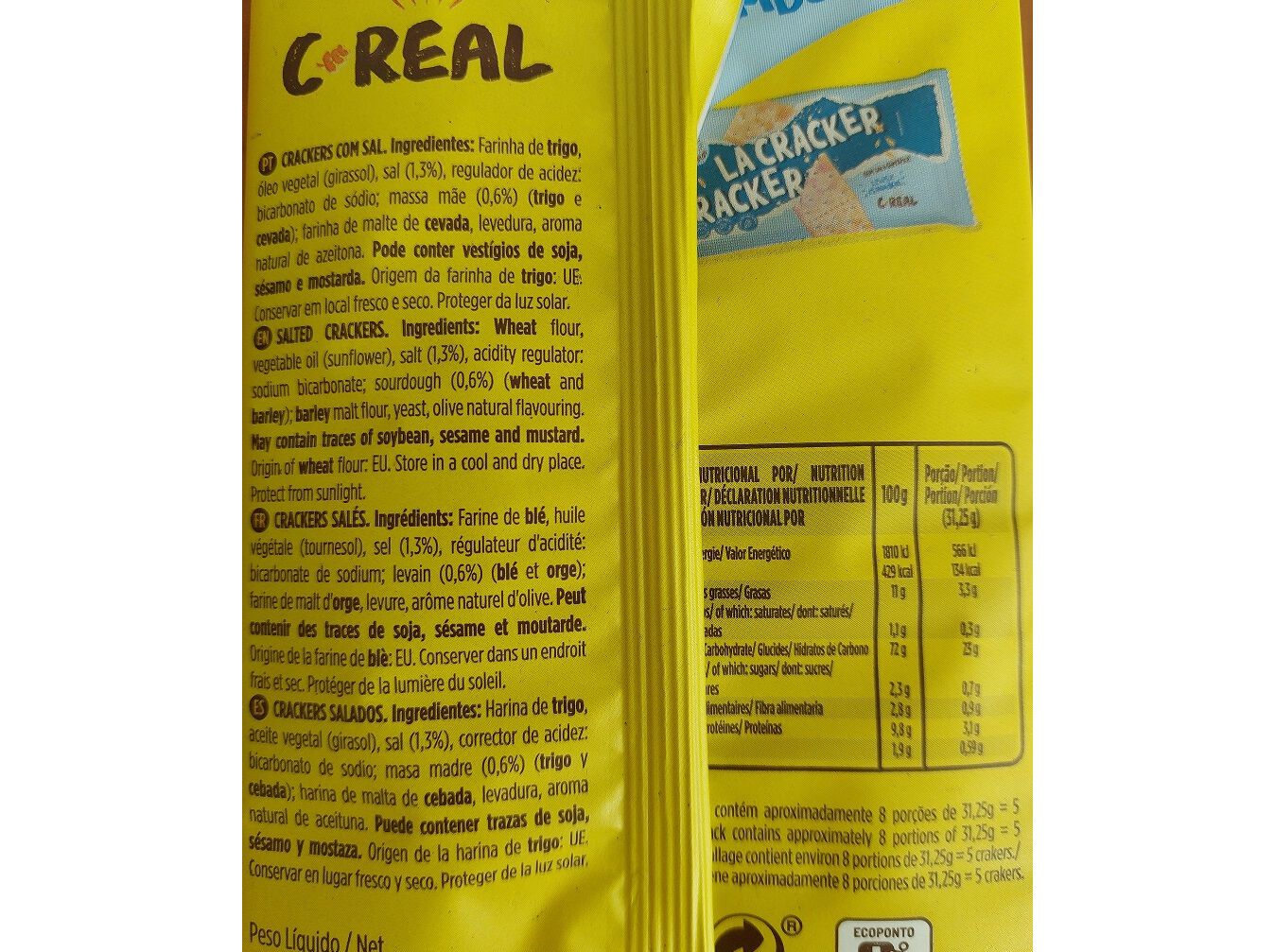 Bolachas La Cracker Cracker C/sal 250 G | Auchan