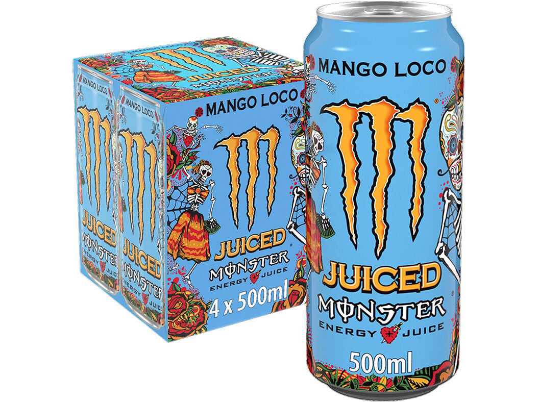 Bebida Energética Monster Mango Loco 4x0.5l (sdr) | Auchan