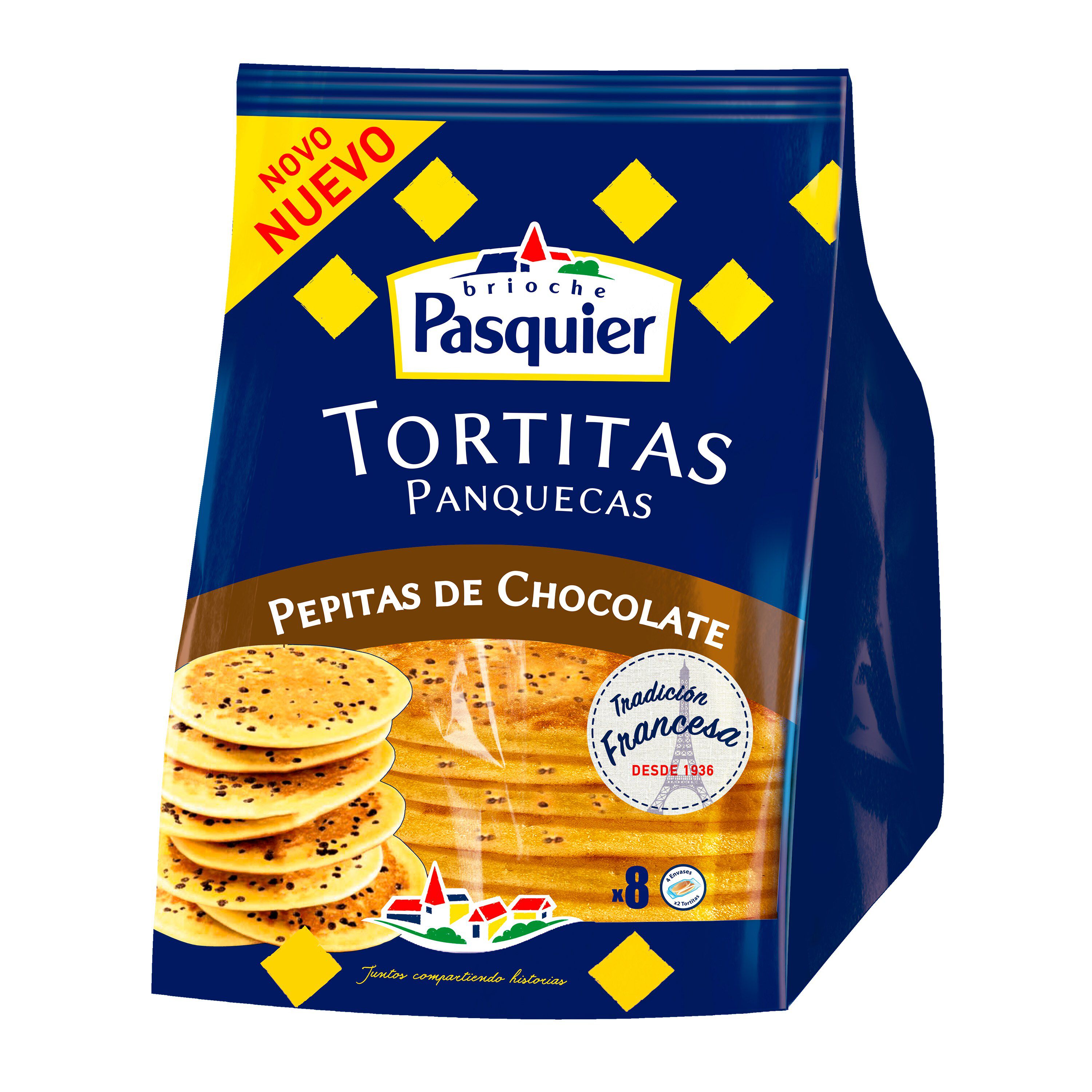 Panquecas Brioche Pasquier Pepitas Chocolate 280g | Auchan