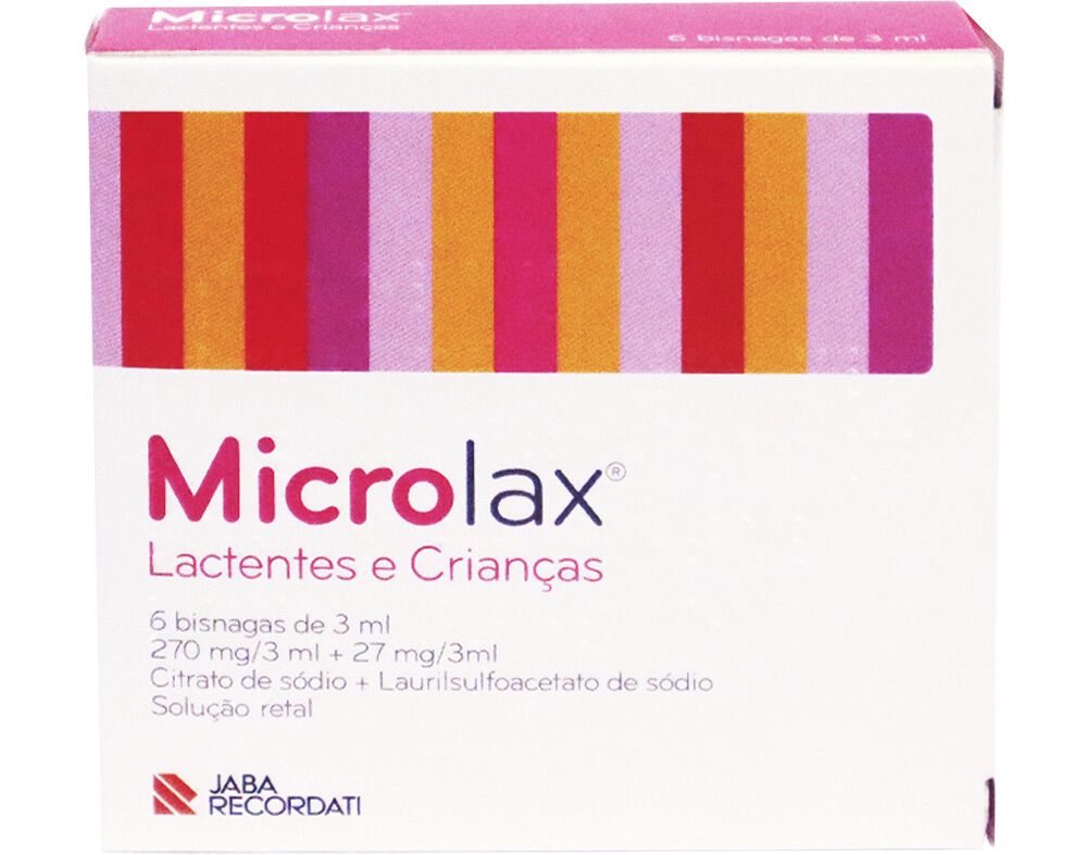 Solução Microlax Retal 270mg/3ml + 27mg/3ml Bébe 6un | Auchan