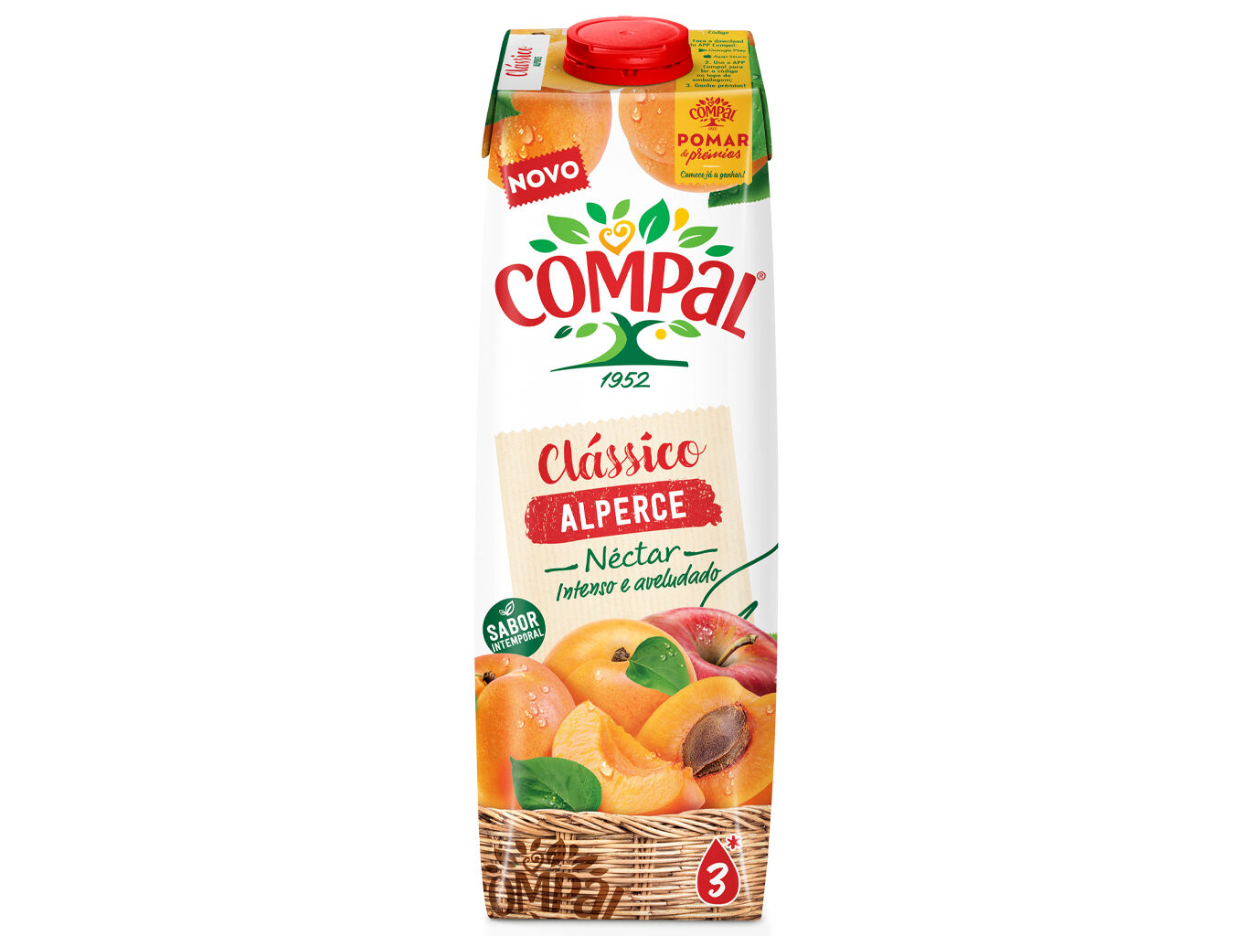 Nectar Compal Clássico Alperce 1l | Auchan