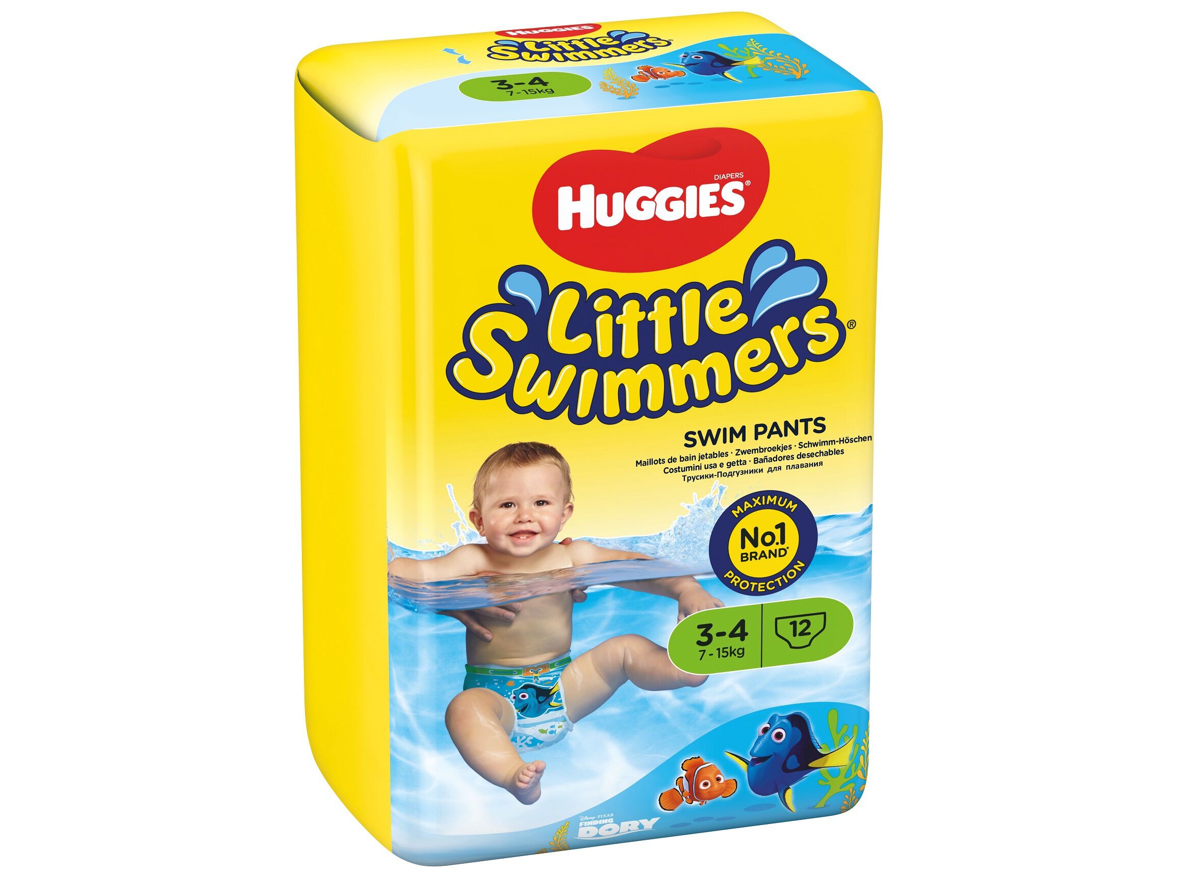 Fralda Cueca Banho Huggies Little Swimmers T3/4 7kg A 15kg 12un | Auchan