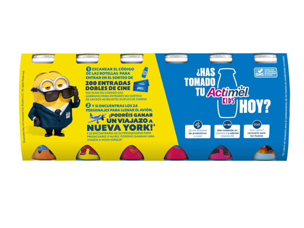 Iogurte Actimel Infantil Morango 12x100g | Auchan