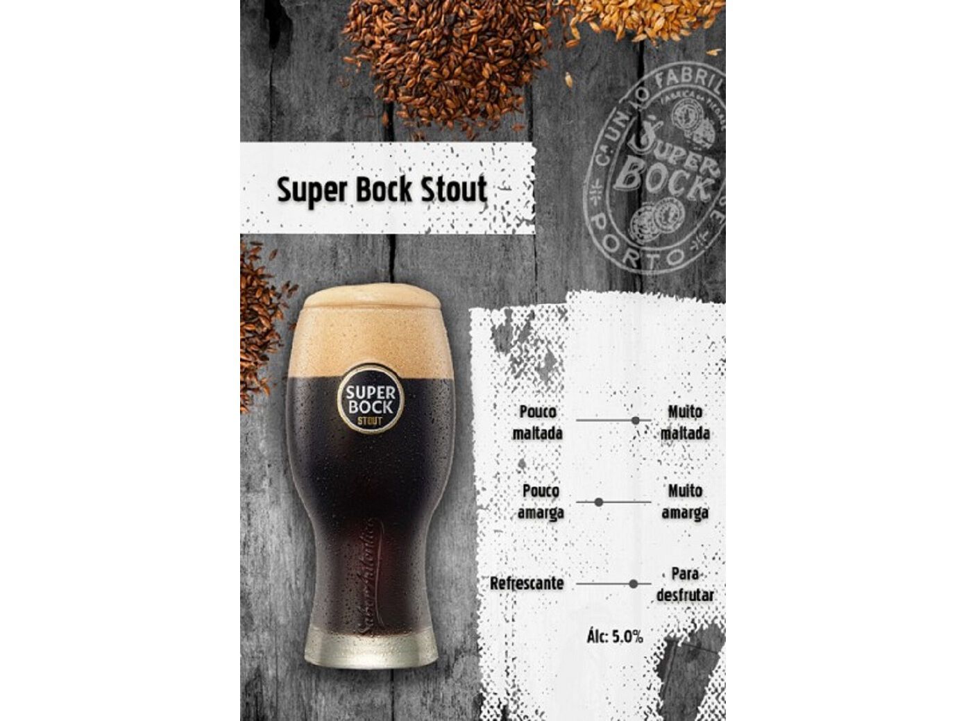 Cerveja Super Bock Stout Com Álcool Tara Perdida 6x0.33l | Auchan