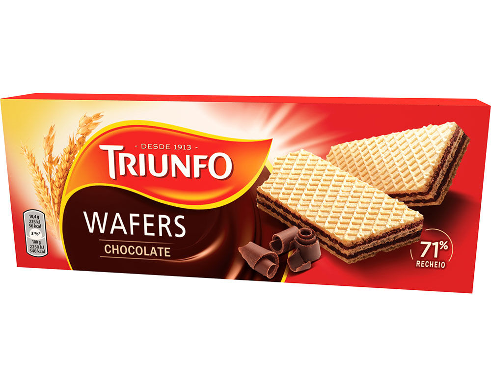 Bolacha Triunfo Waffer Chocolate 146g | Auchan