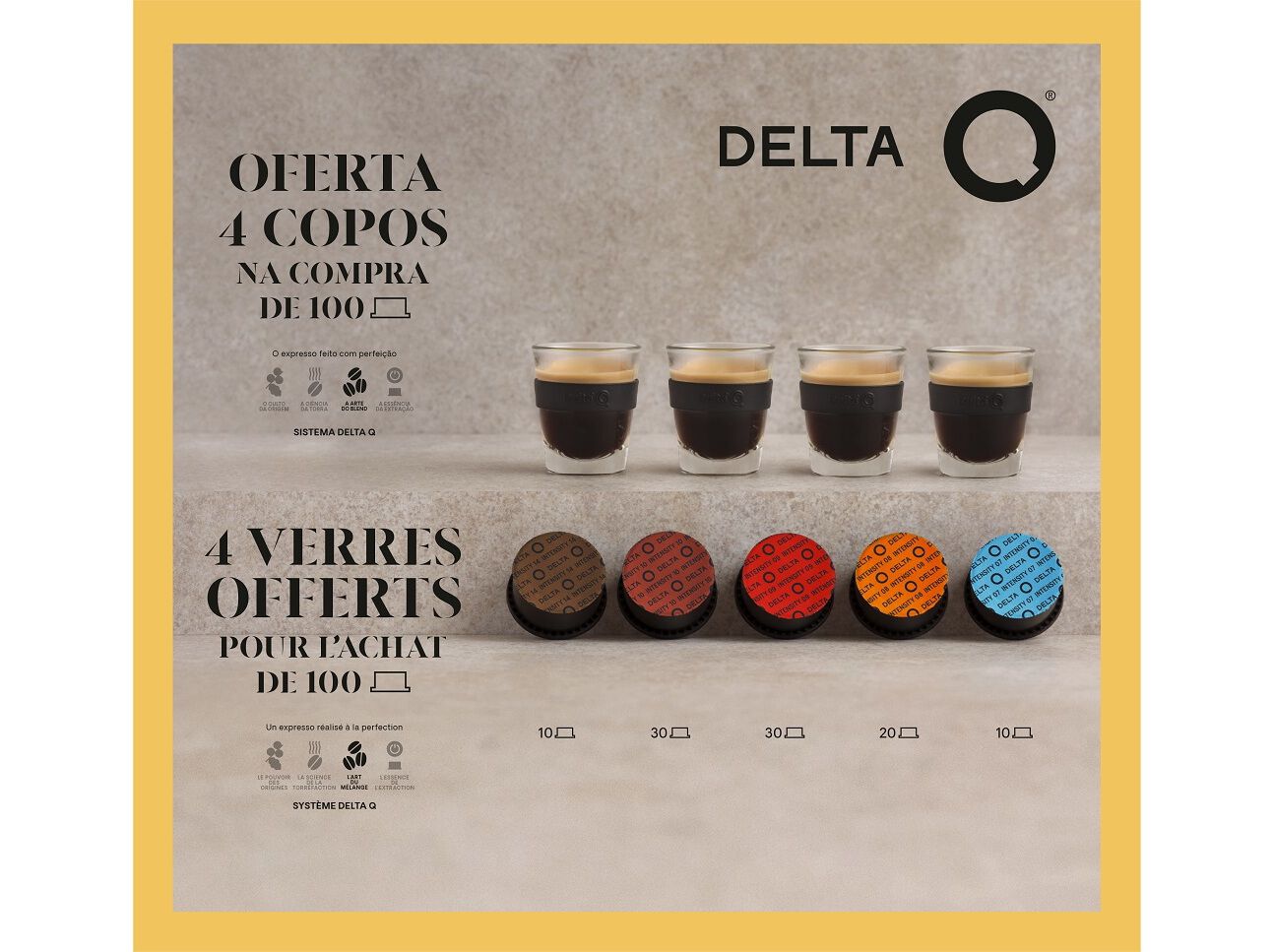 Capsulas Delta Q Pack 100 Unid | Auchan