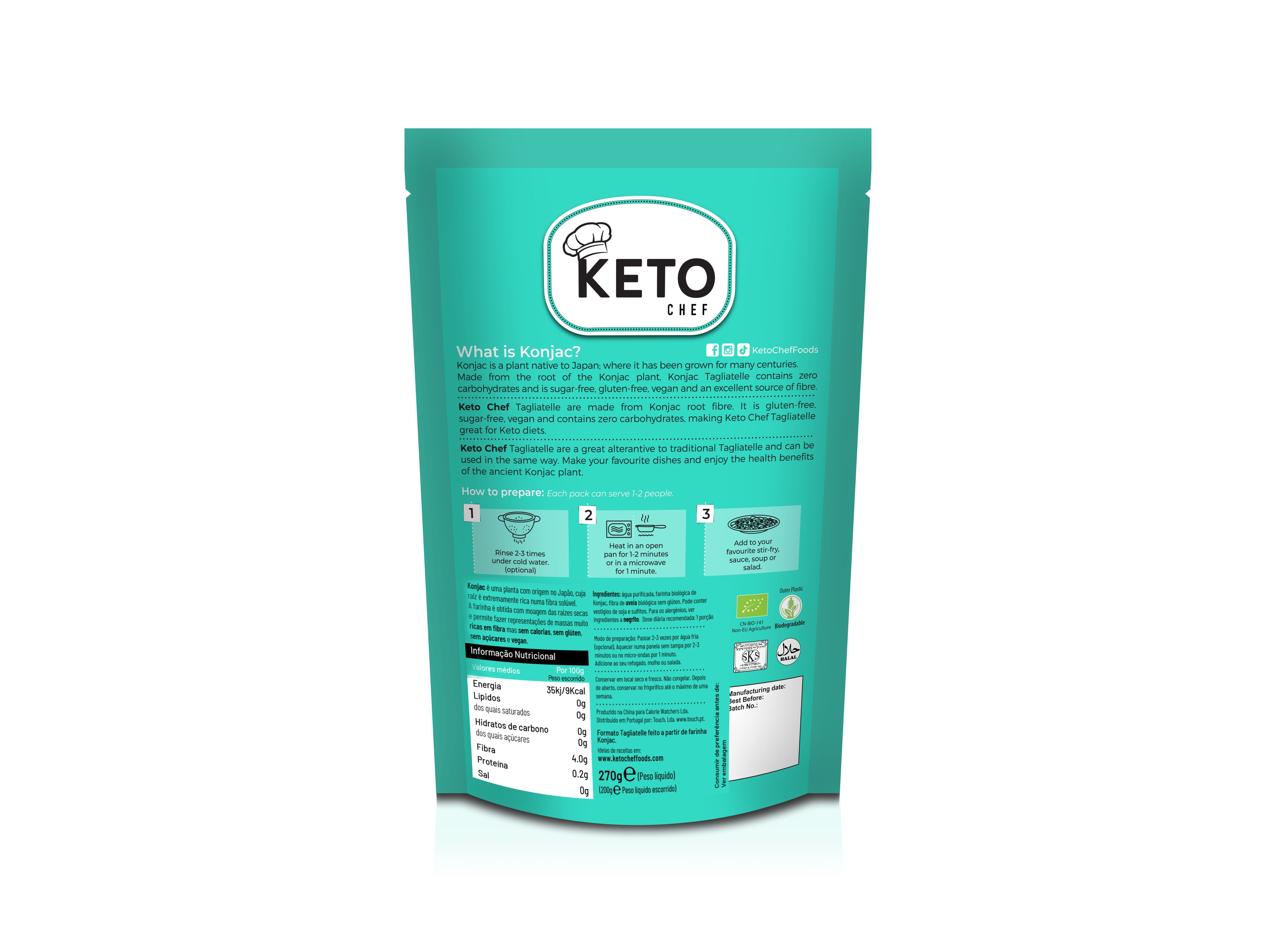 Konjac Keto Chef Tagliatelle Bio 270g | Auchan