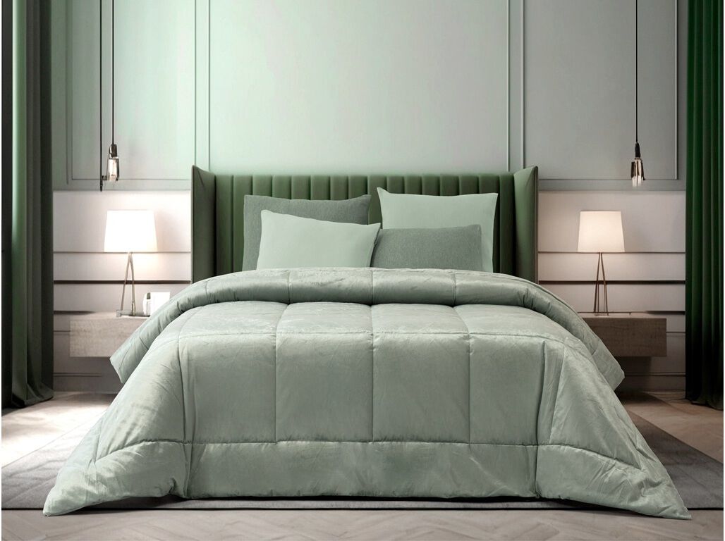 Edredão Velvet Homespecial Verde 220x240cm | Auchan