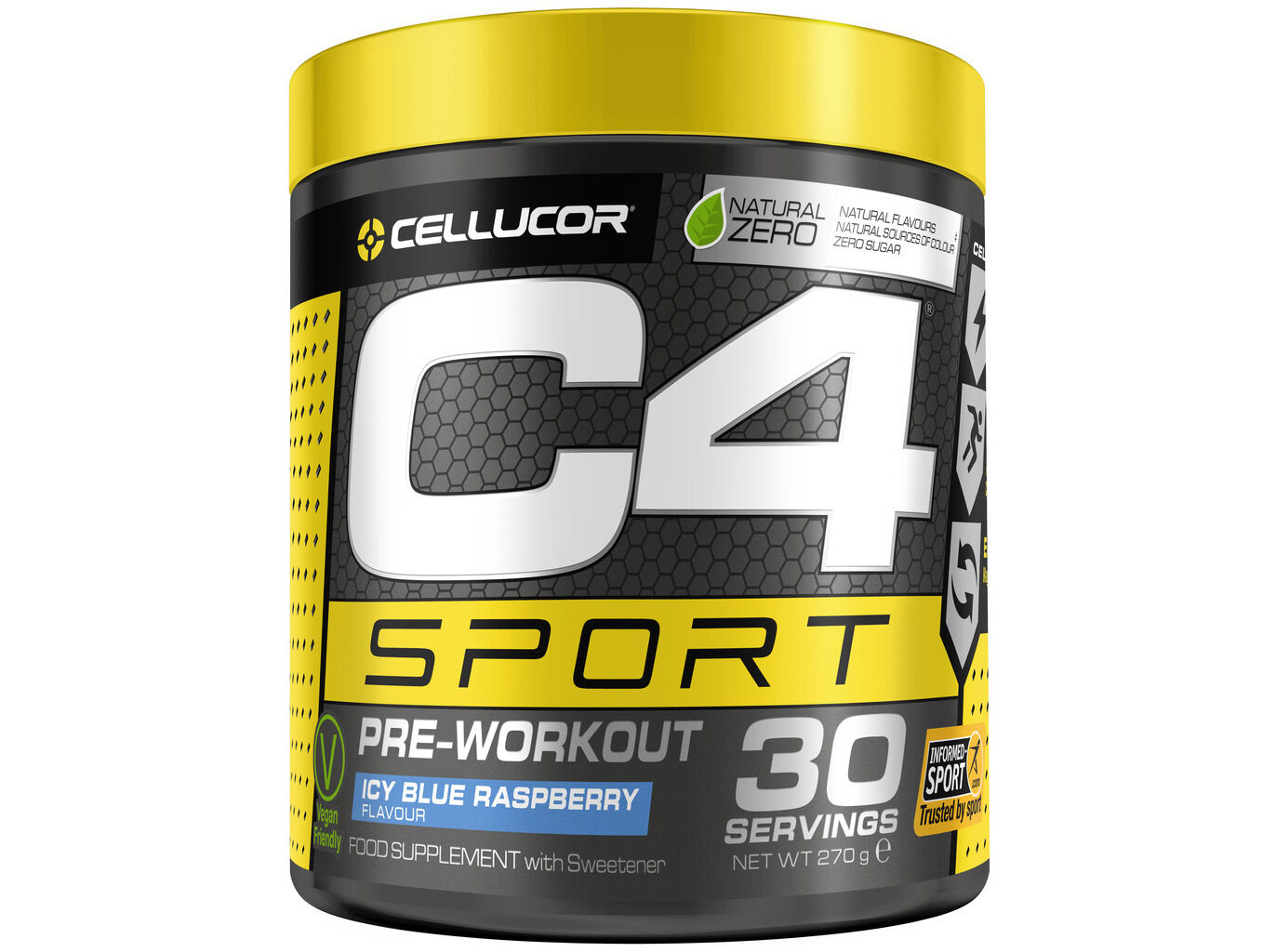 Bebida Cellucor Pré-treino C4 Icy Blue Raspberry 270g | Auchan