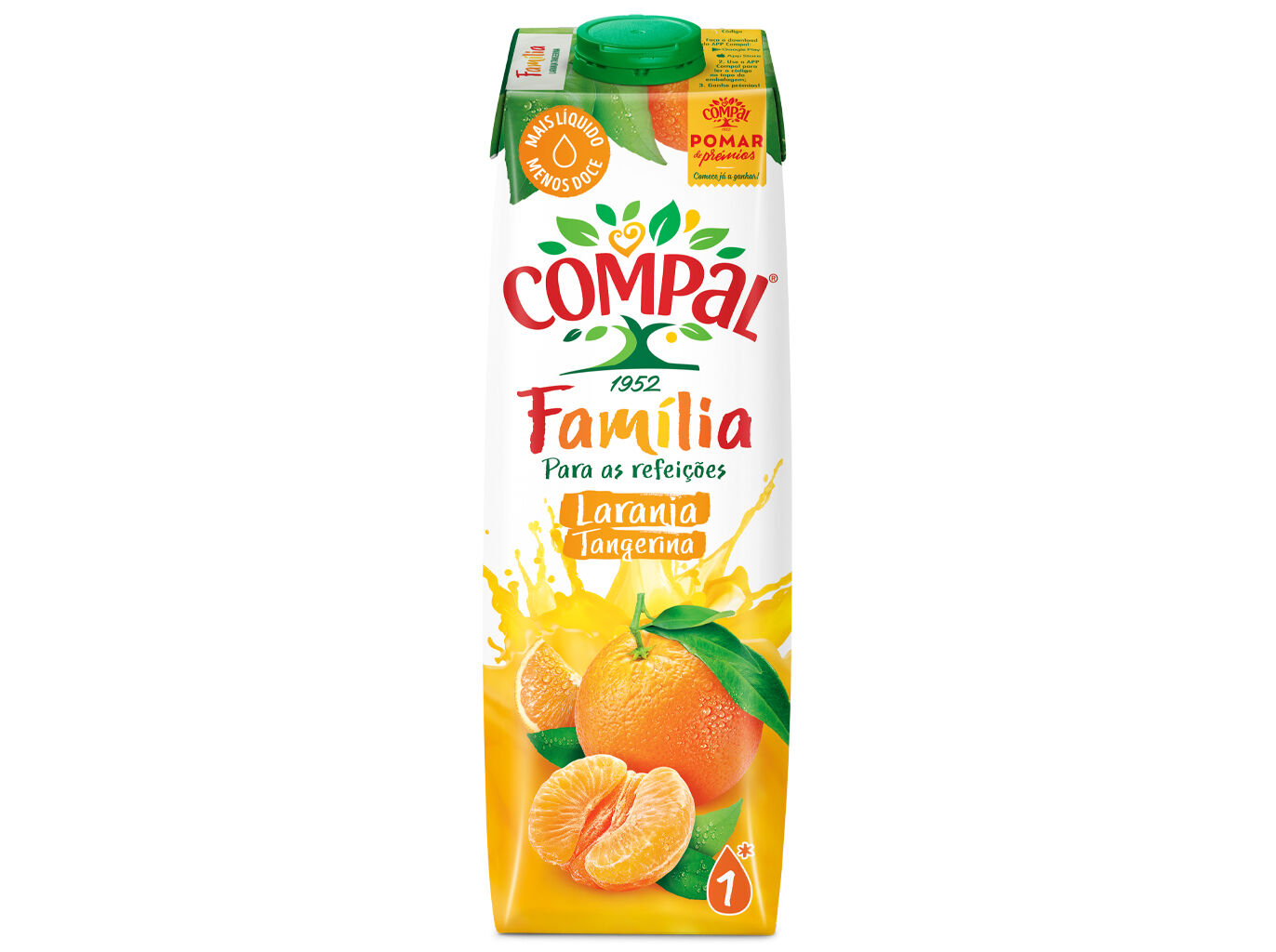 Nectar Compal Família Laranja Tangerina 1l | Auchan