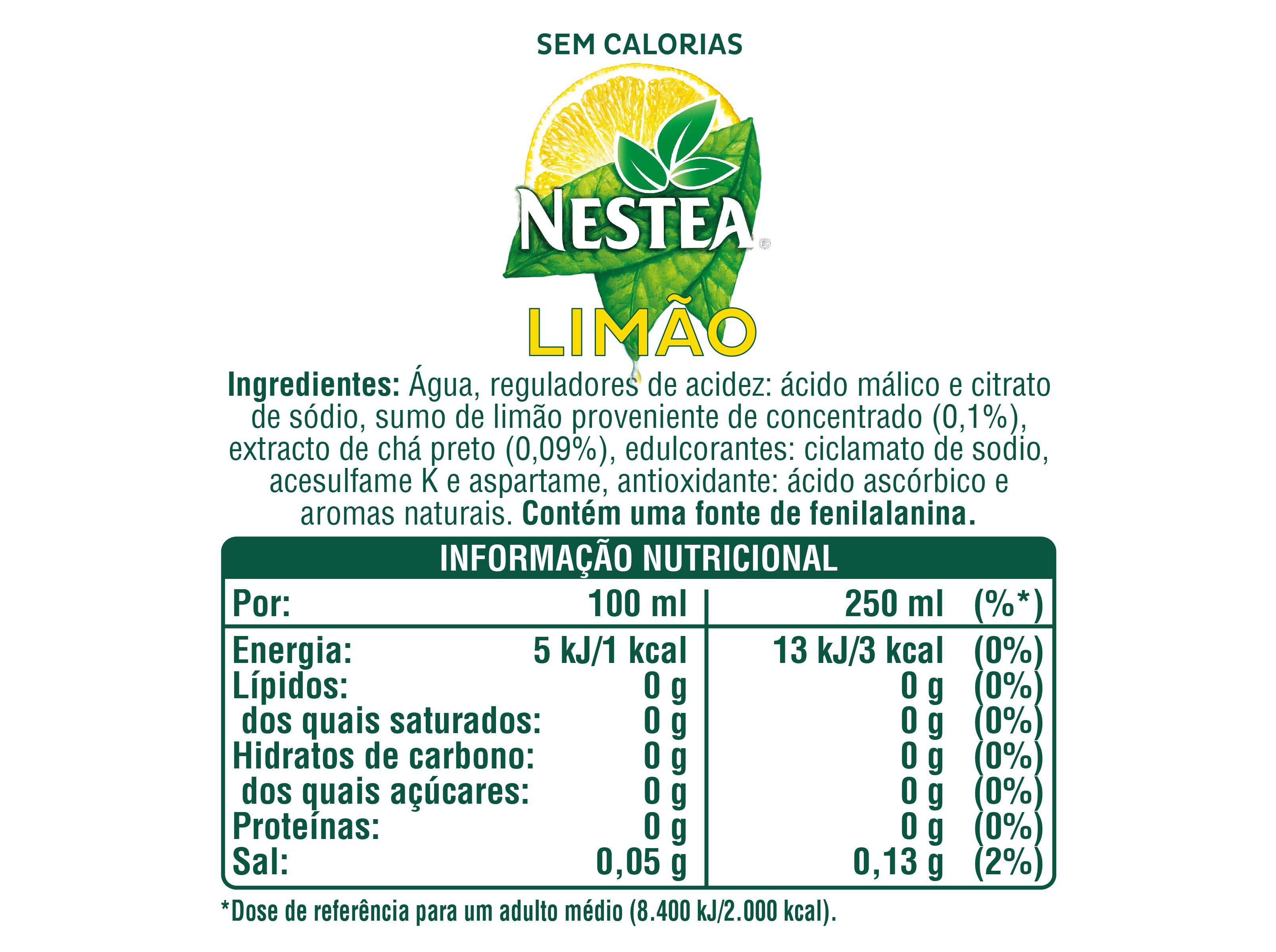 Ice Tea Nestea Zero Limão 1.5l | Auchan