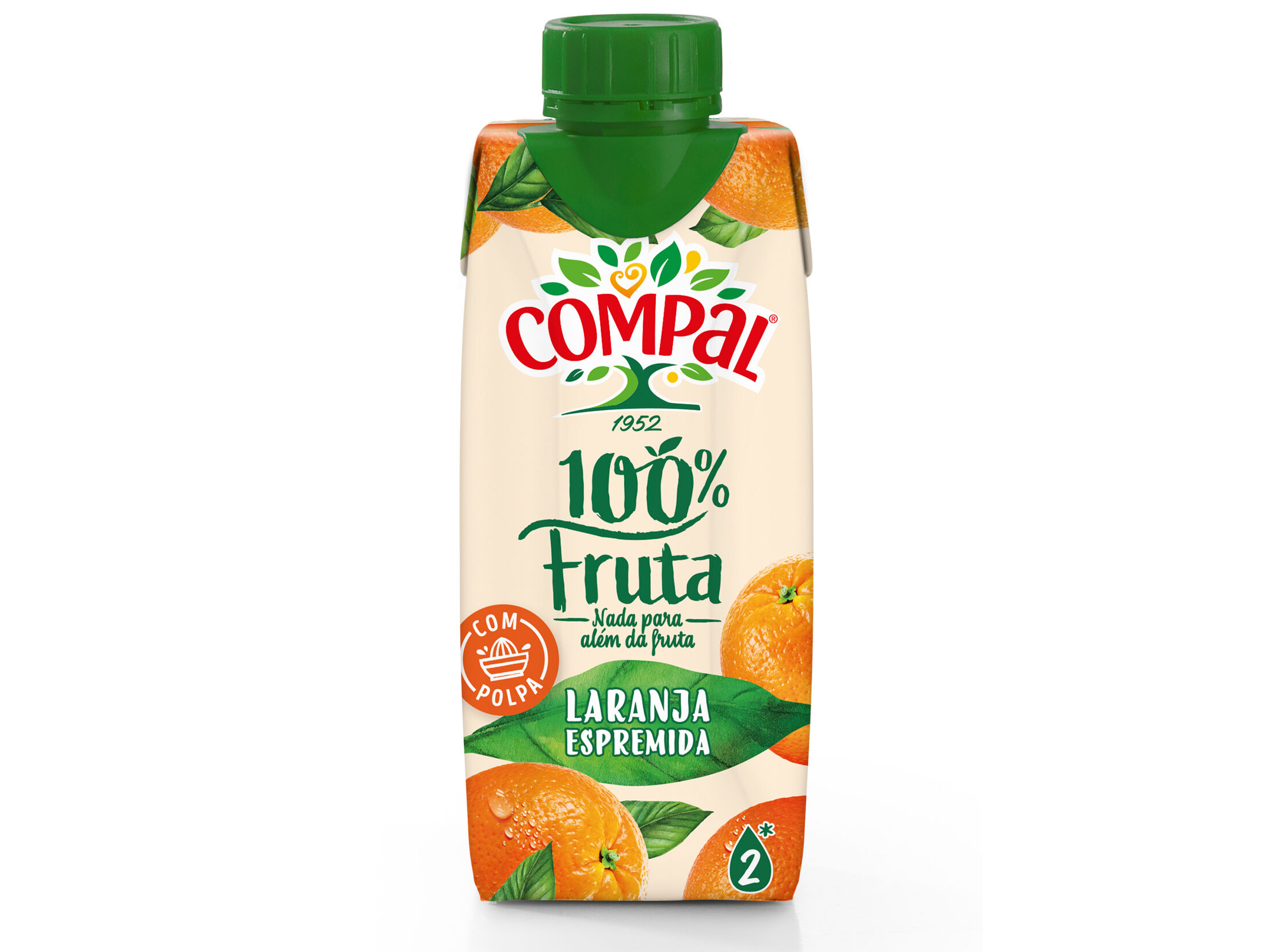 Sumo Compal 100% Laranja Espremida 0.33l | Auchan