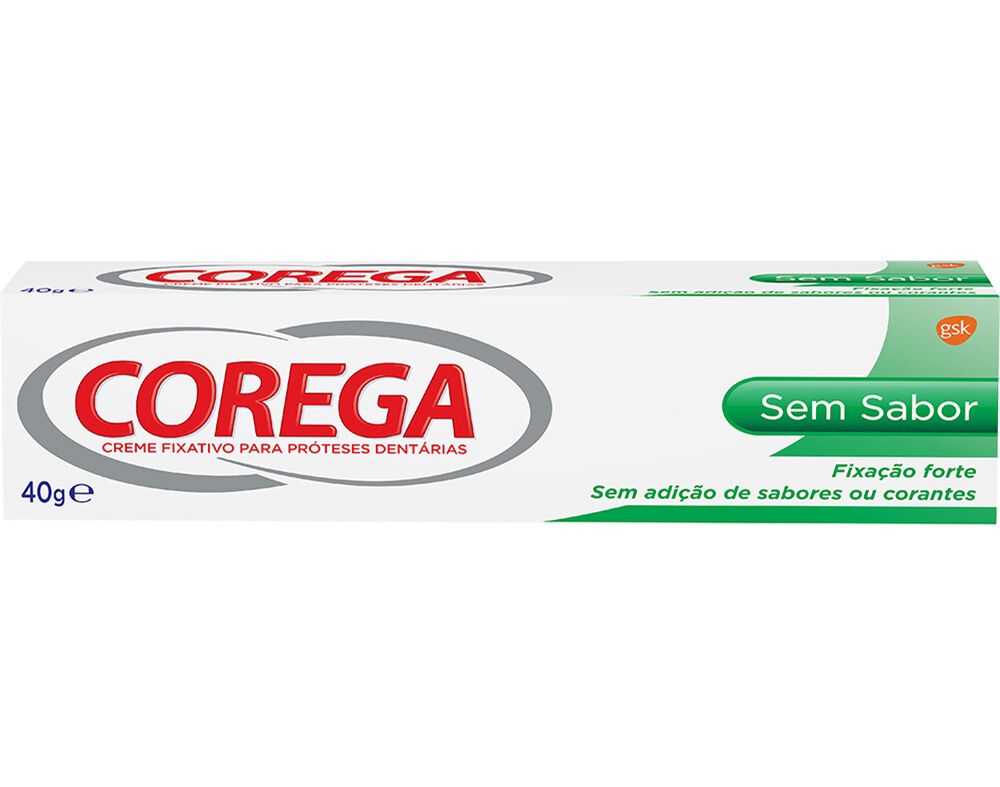 Creme Corega Fixador Sem Sabor 40ml | Auchan