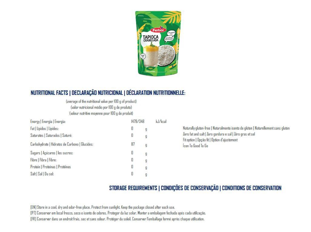 Tapioca Granulada Ferbar 200g | Auchan