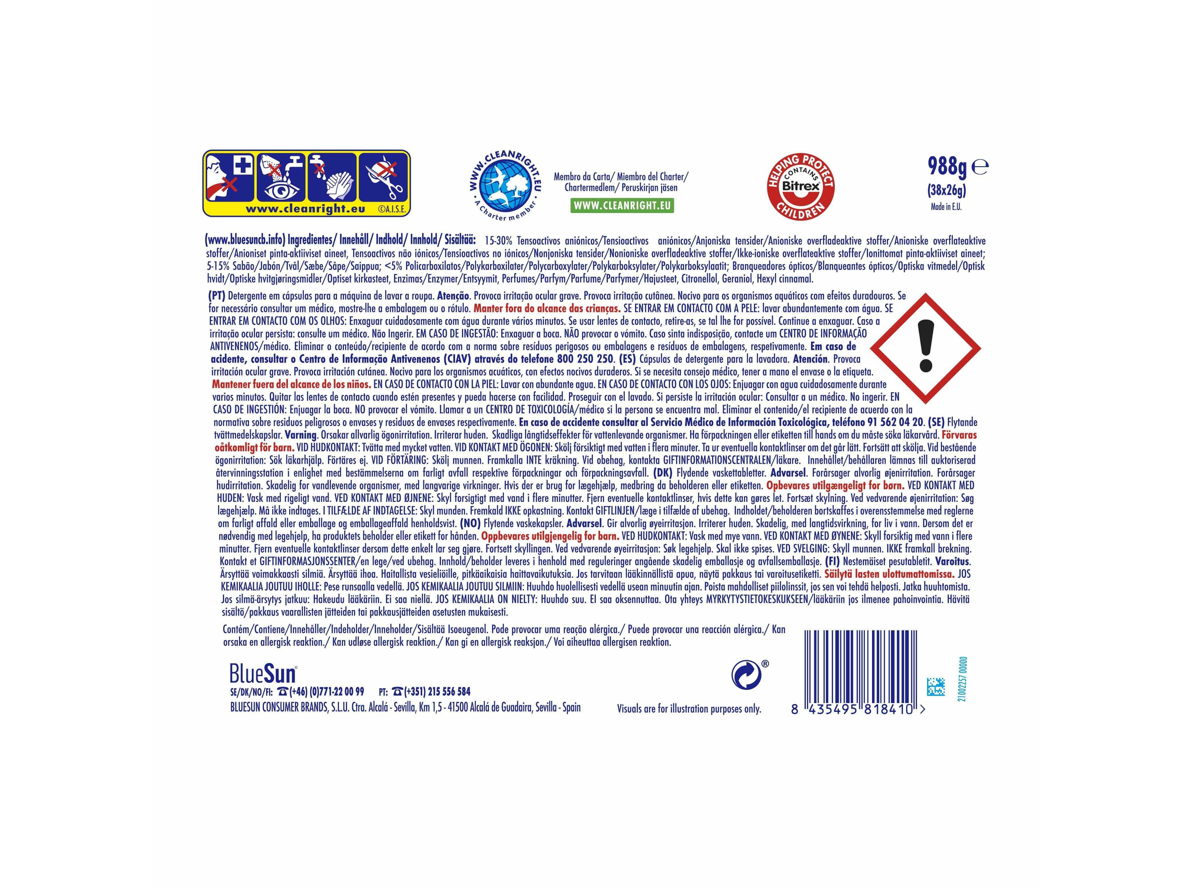 Detergente Ariel Máquina Roupa Cápsulas 4 Em 1 Sensações 38 Doses | Auchan