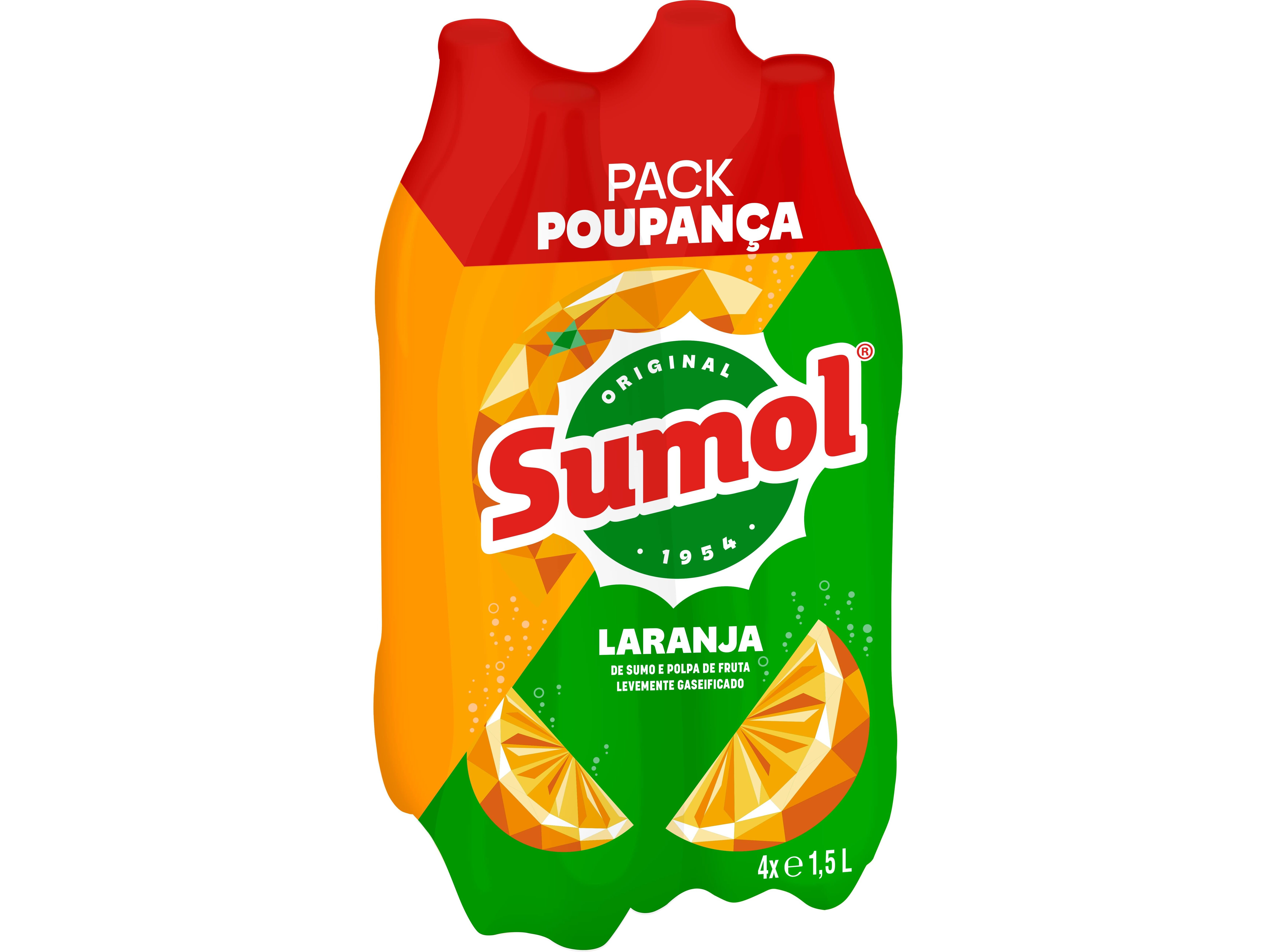 Refrigerantes Com Gás Sumol Laranja 4x1.5l | Auchan