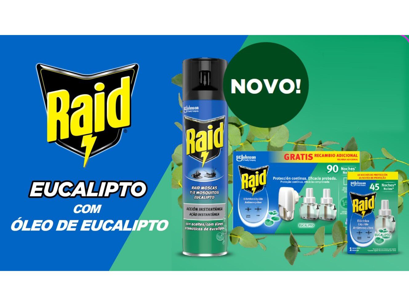 Insecticida Eléctrico Recarga Raid Eucalipto 27ml | Auchan