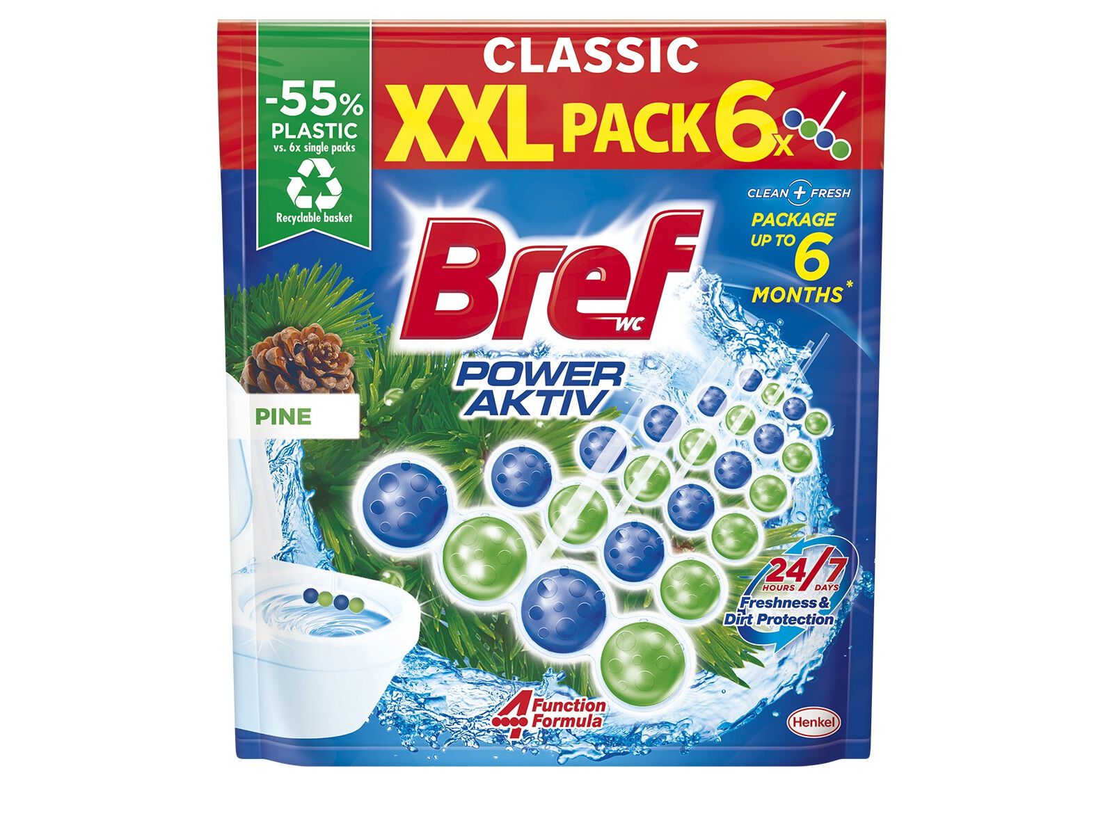 Bloco Sanitário Bref Sonasol Poder Ativo Pinho 6 Un | Auchan