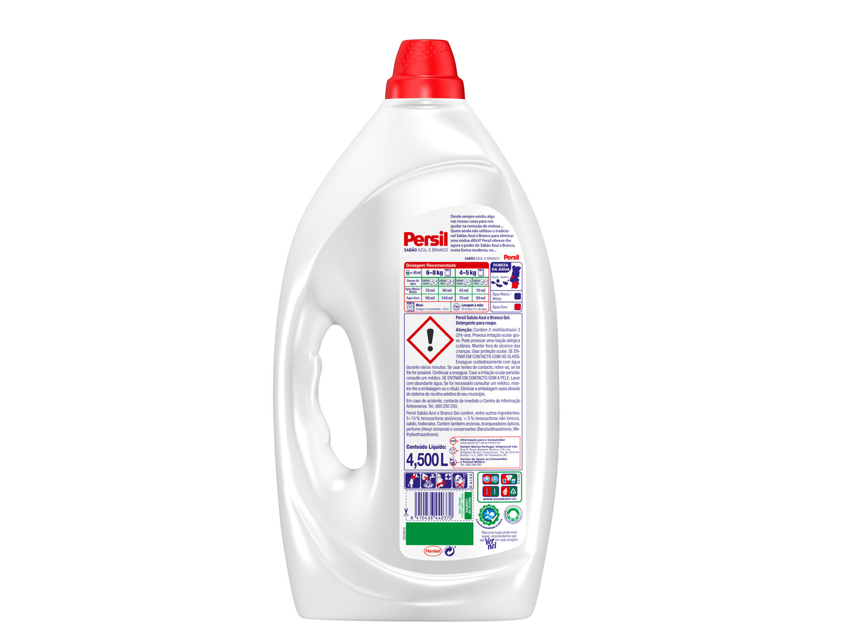 Detergente Roupa Máquina Líquido Persil Sabão Azul E Branco 100d | Auchan