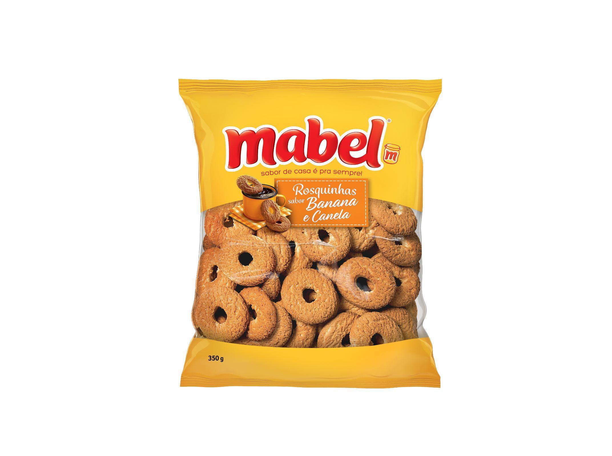 Biscoito Mabel Rosquinha Sabor Banana E Canela 350g | Auchan