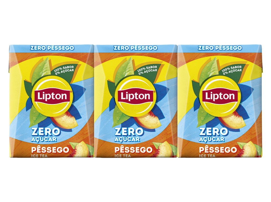 Ice Tea Lipton Pêssego Zero 3x0.20l | Auchan