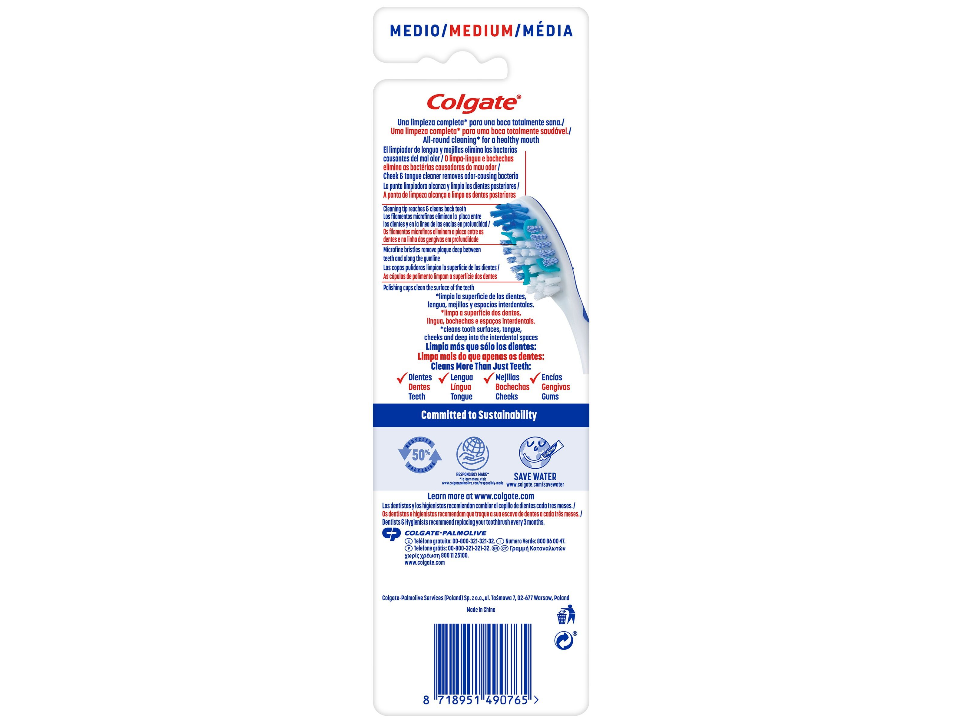 Escova De Dentes Colgate Total Média Colgate 2un | Auchan