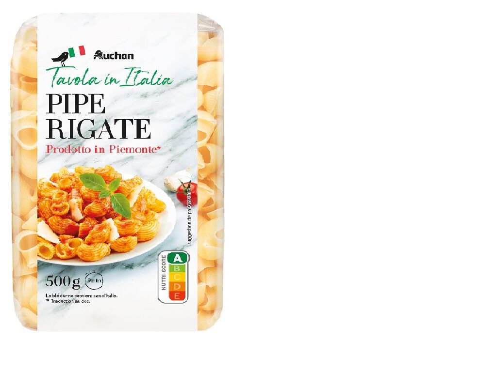 Pipe Rigate Auchan À Mesa Em Itália 500 G | Auchan