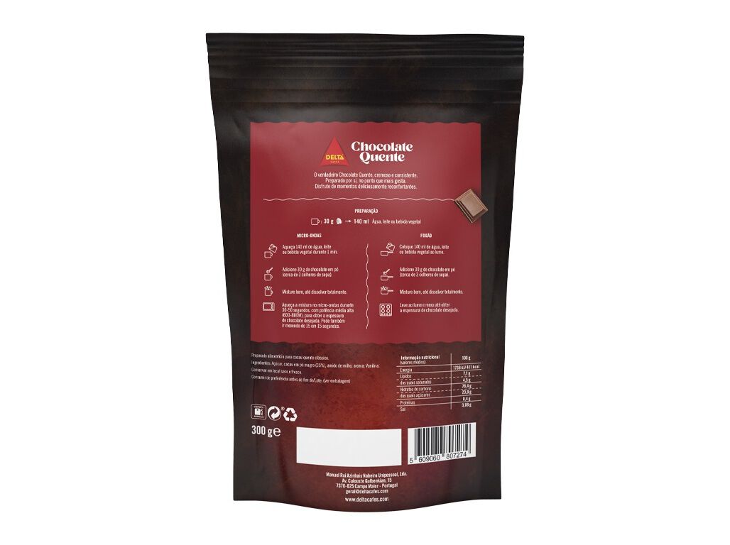 Chocolate Em Pó Delta Original 300 G | Auchan