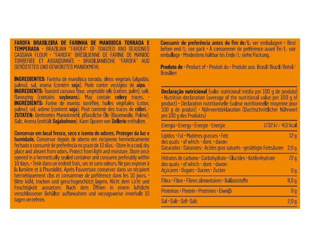 Farofa Ferbar Sabor A Picanha 250g | Auchan