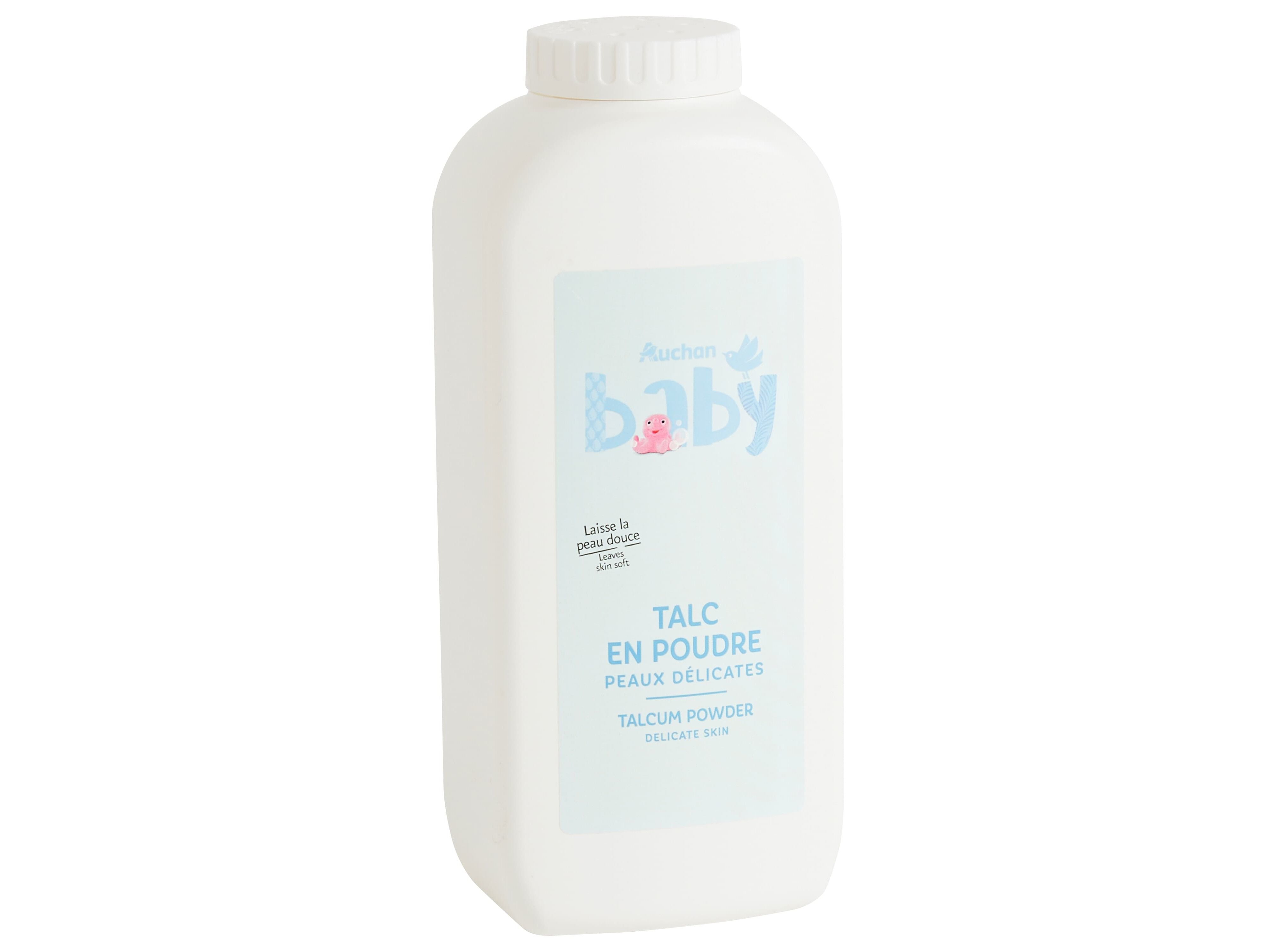 Pó Talco Auchan Baby Peles Delicadas 250g | Auchan