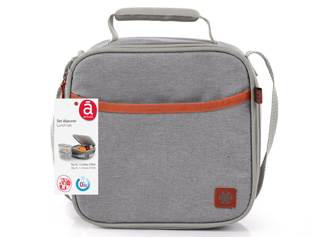 Lancheira Com 2 Caixas Actuel Cinzento | Auchan