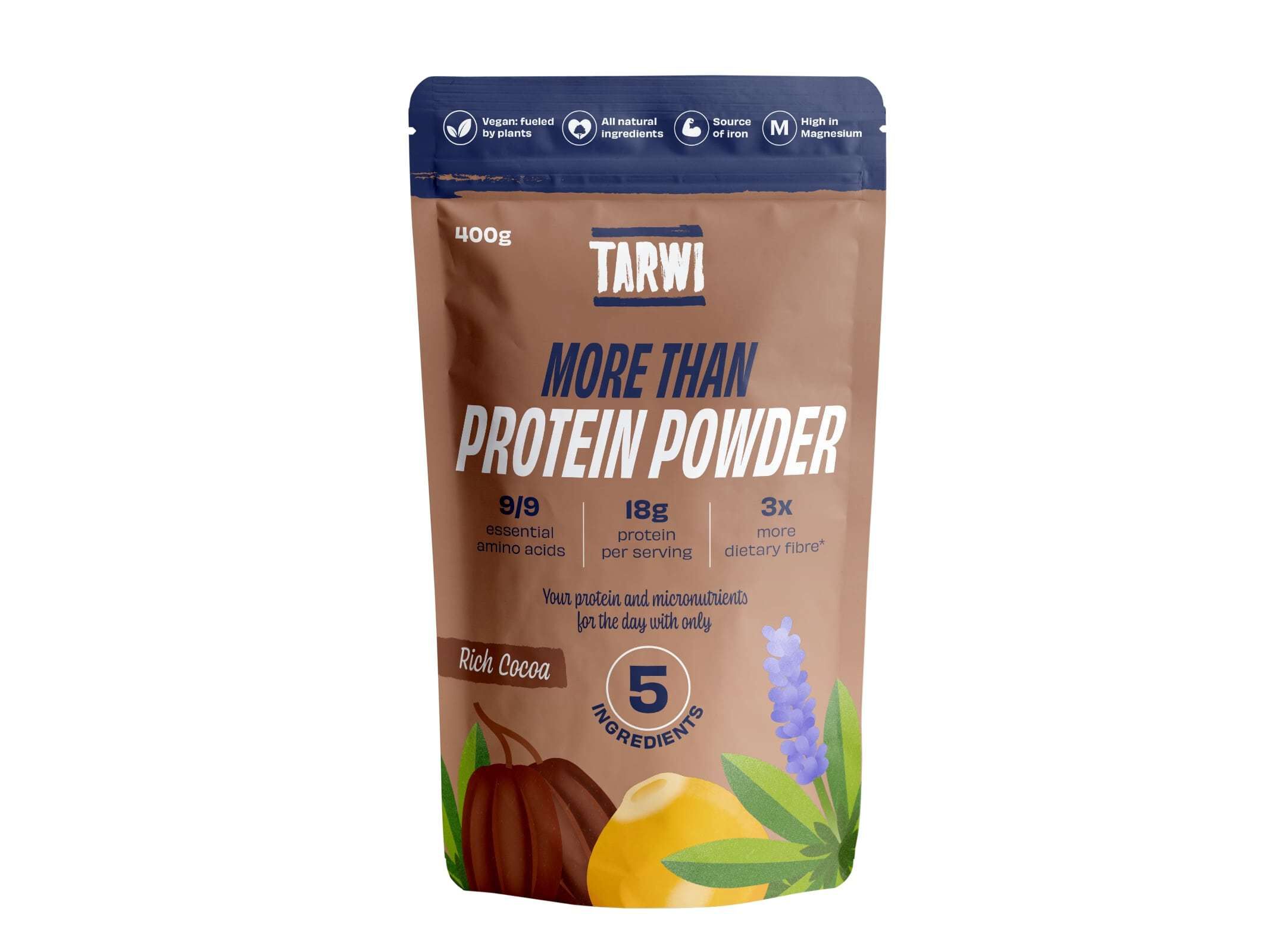 Proteina Vegan Tarwi Tremoço- Cacau Intenso 400g | Auchan