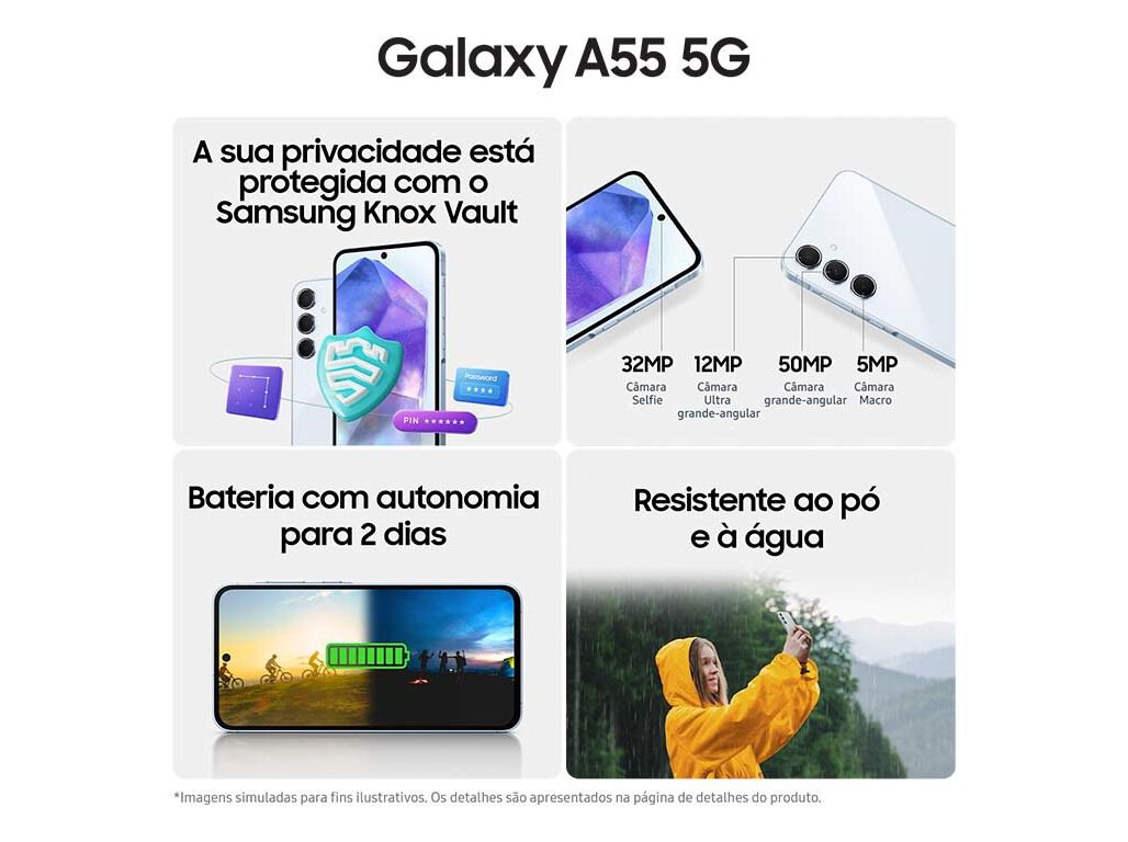 Smartphone Samsung Galaxy A55 Azul 8/256gb | Auchan