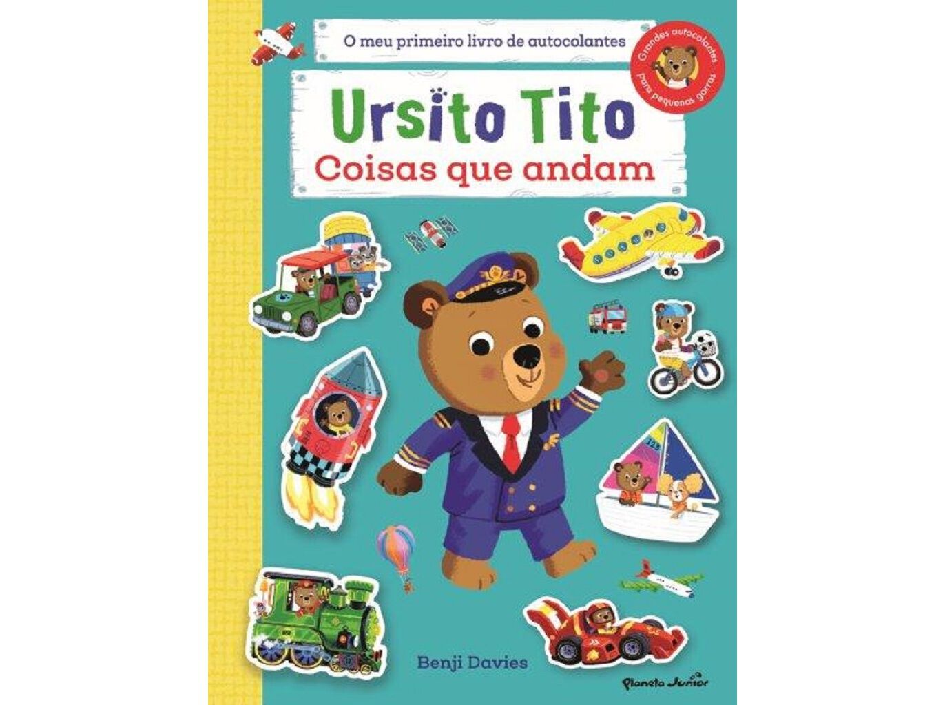 Livro Ursito Tito: Autocolantes Coisas Que Andam | Auchan