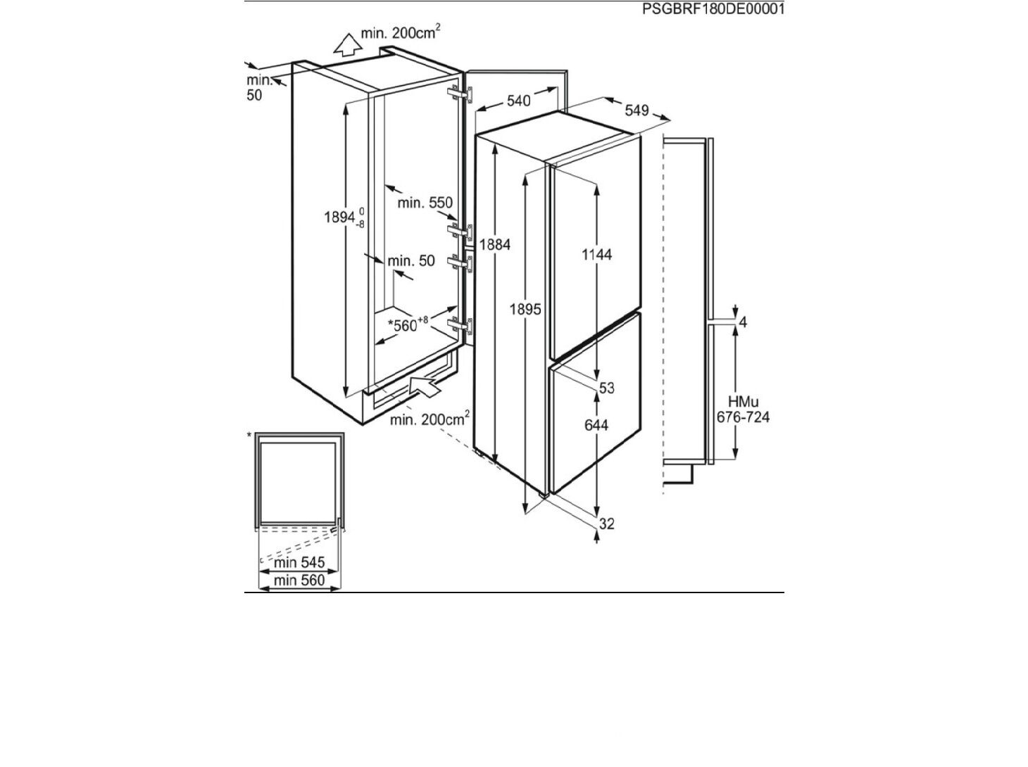 Combinado De Encastre Aeg Sce819e5ts Inox No Frost 267l E | Auchan