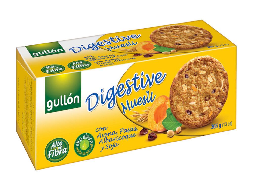 Bolacha Gullon Digestive Muesli 365g | Auchan