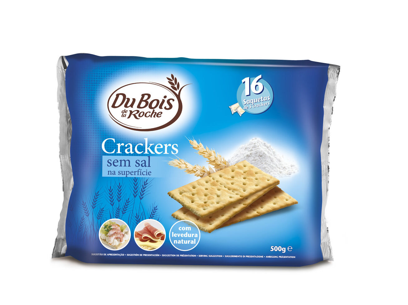Bolacha Du Bois De La Roche Crackers Sem Sal Na Superfície 500g | Auchan