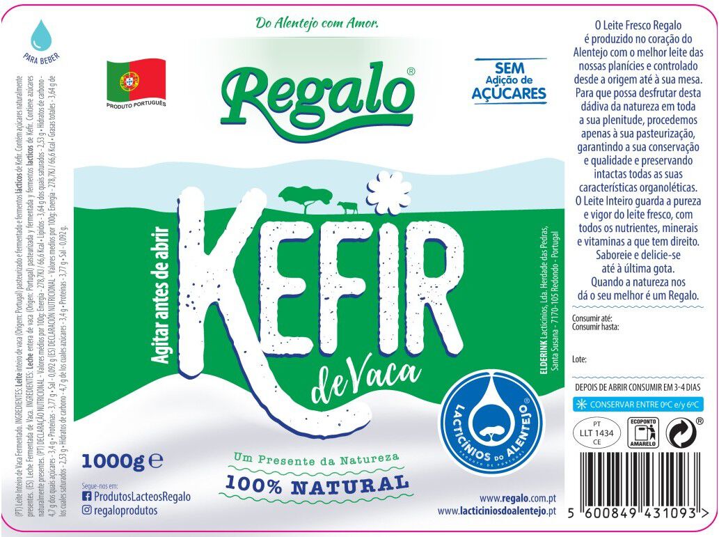 Kefir Regalo Natural 1kg | Auchan