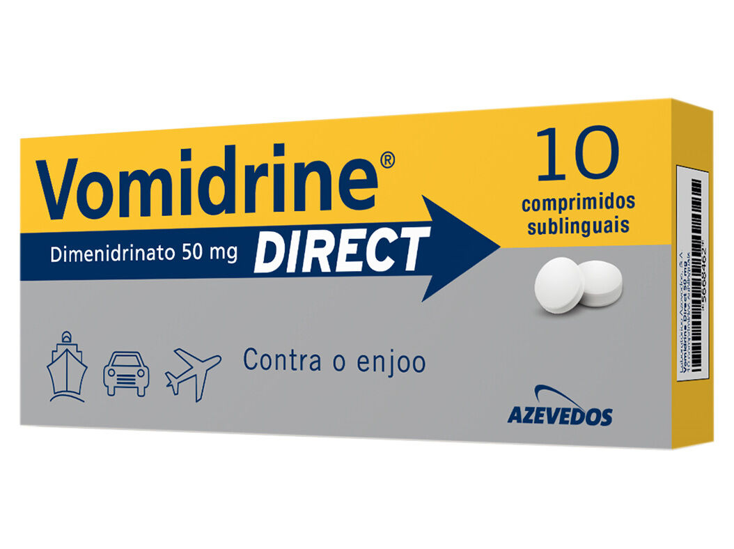 Comprimidos Vomidrine Direct 50mg 10un | Auchan