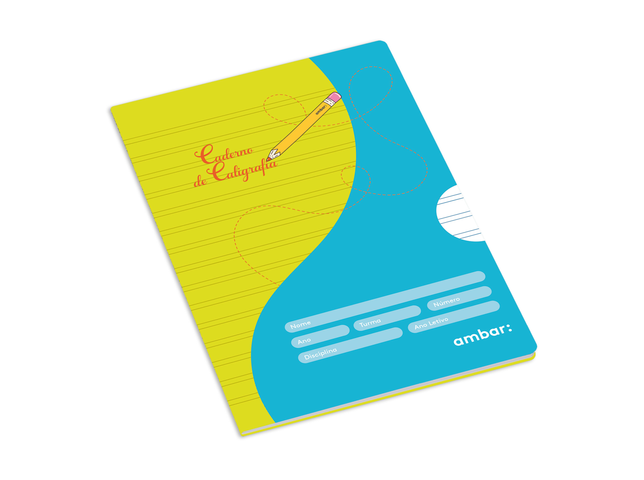 Caderno Ambar Agrafado A5 20f 2 Linhas | Auchan